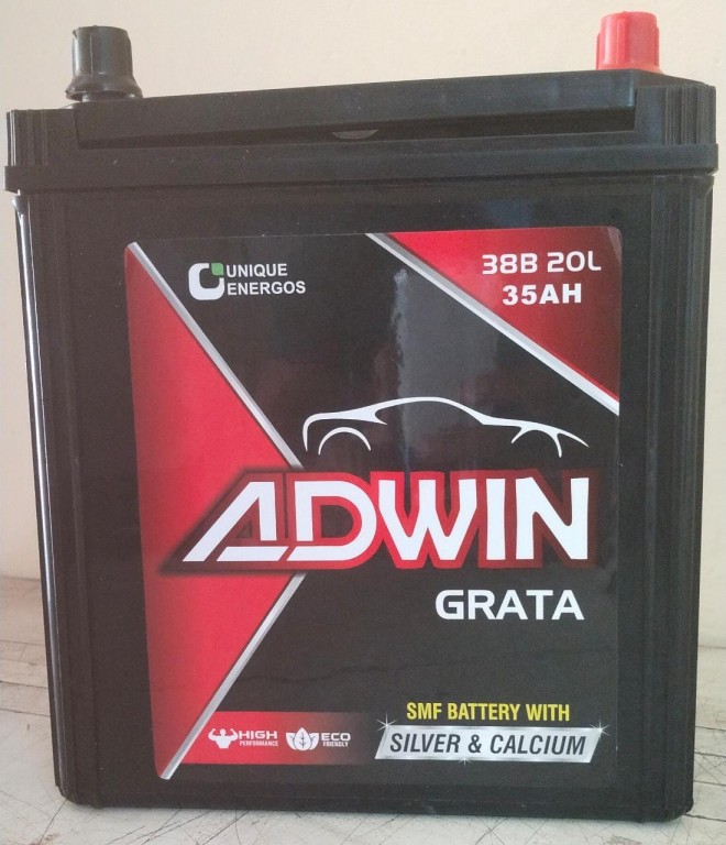 Adwin GRATA 38B20L Car Battery Price, Buy Adwin GRATA 38B20L Online